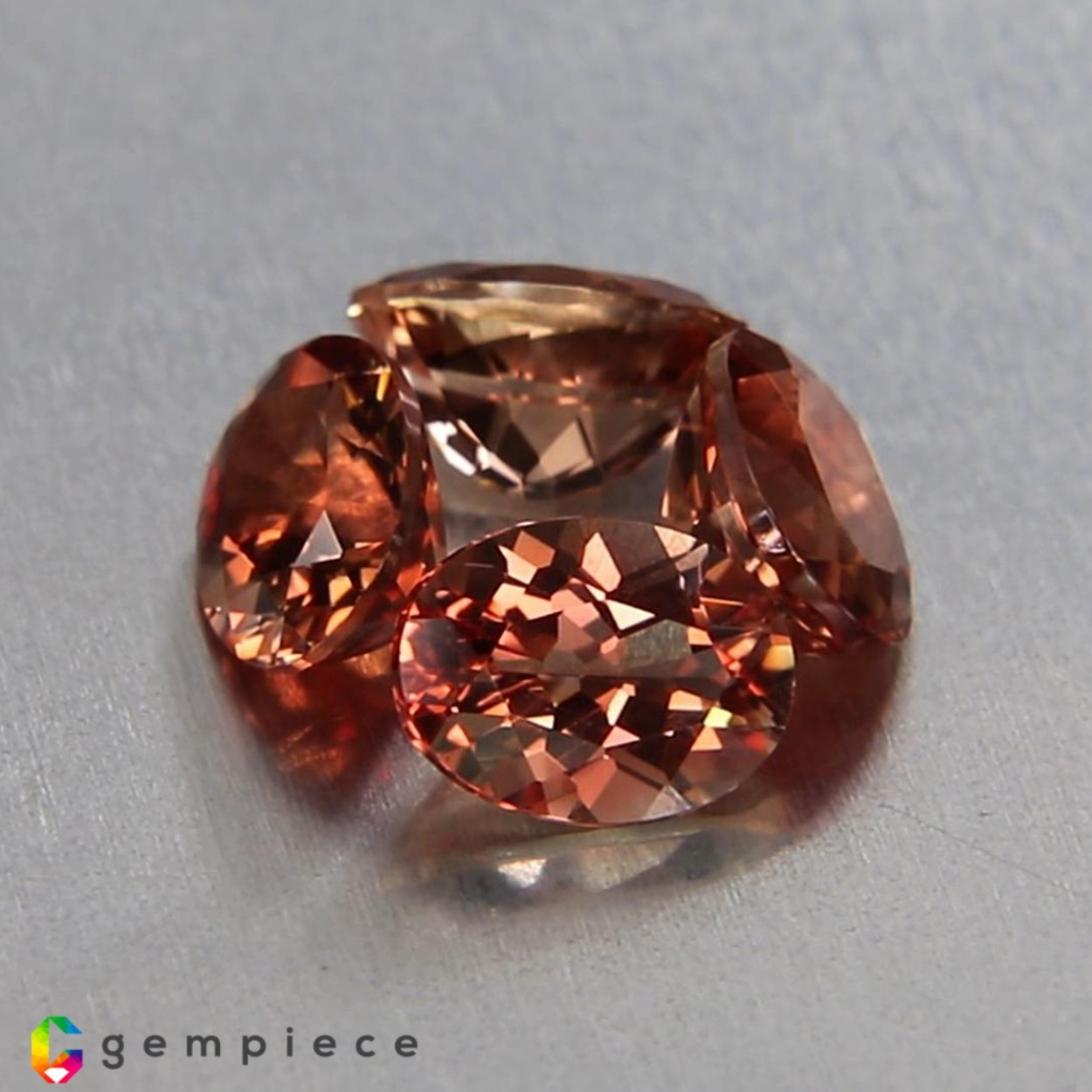 4.66 carats flawless orange peach natural andesine oval 8x6 mm oregon
