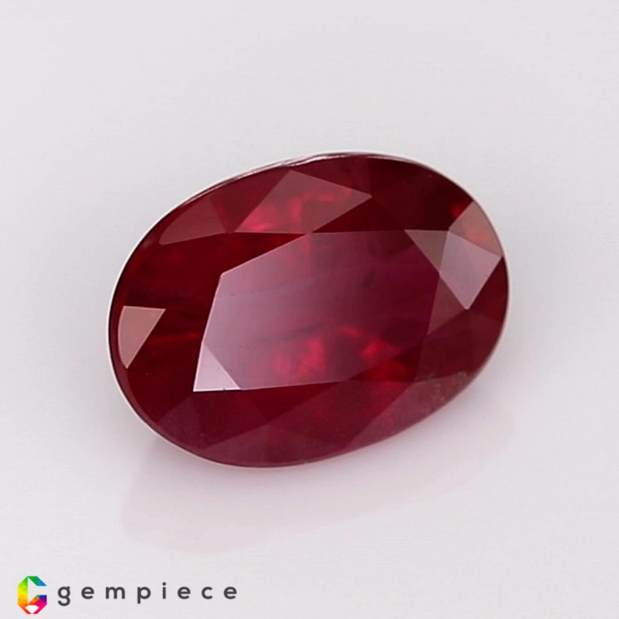 1.06 carats certified red natural ruby oval 7x5 mm mozambique