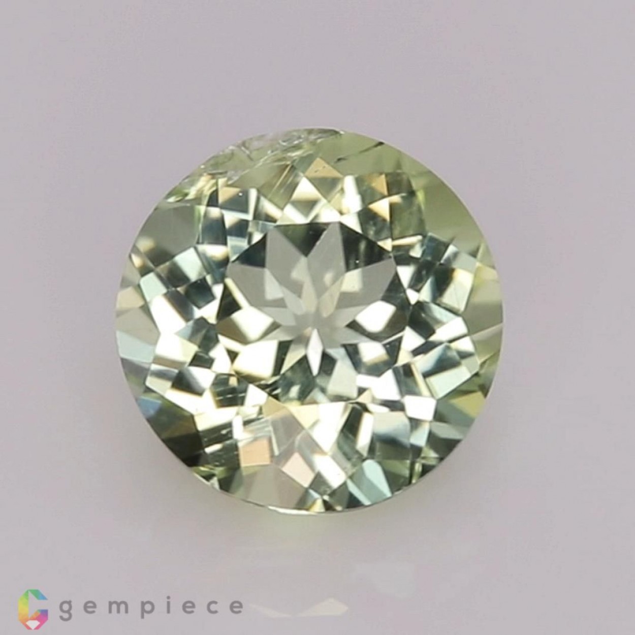 1.71 carats light green yellow natural amblygonite round 7x5 mm brazil